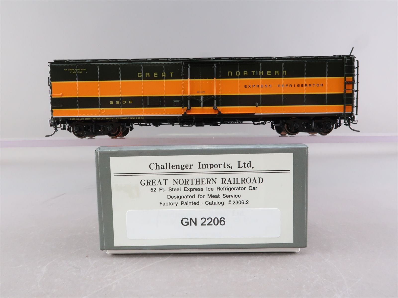 HO Brass Model - CIL 2306.2 GN Great Northern 52' Steel Express Ice ...