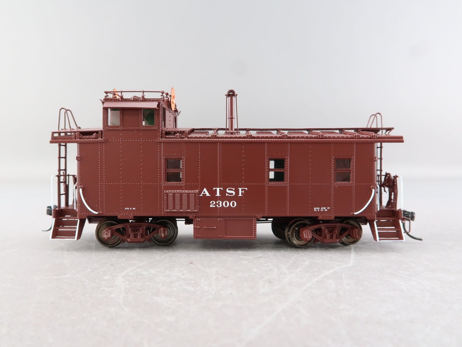 HO Brass Model - DP 1408 AT&SF Santa Fe Peaked Roof Wig Wag Caboose ...
