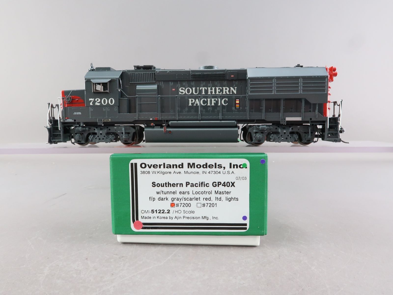 HO Brass Model - OMI 5122.2 SP Southern Pacific GP40X Tunnel Ears #7200 ...