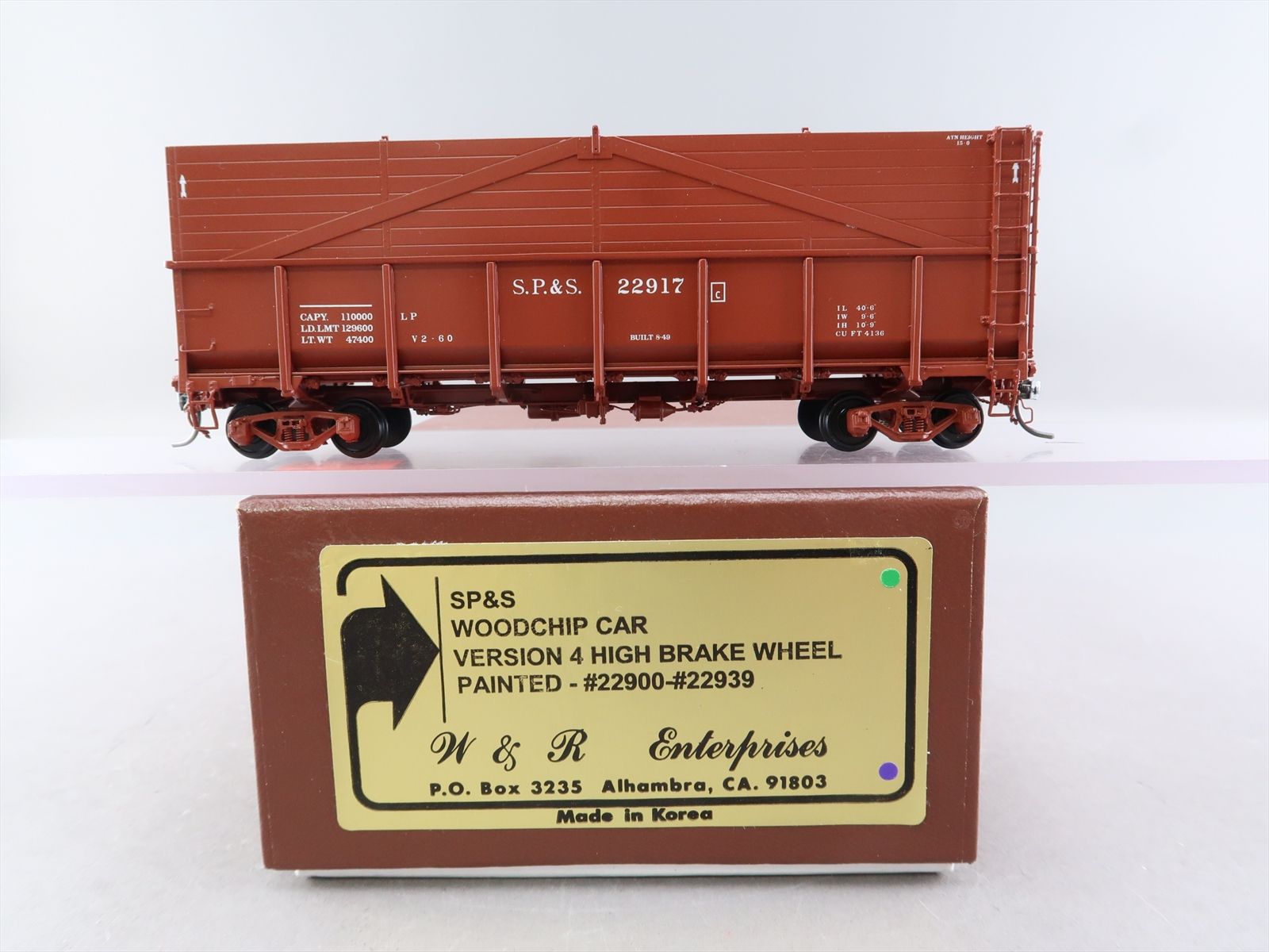 HO Brass Model - W&R SP&S Spokane Portland & Seattle Woodchip Car High ...