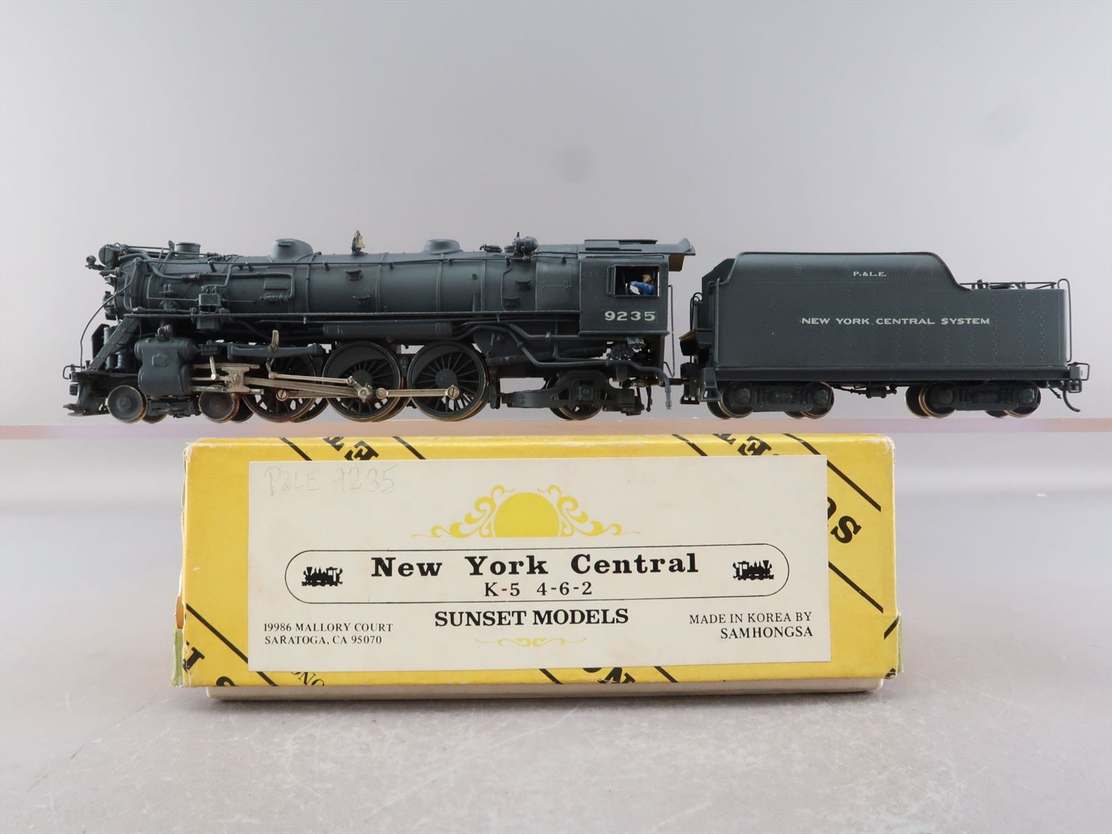HO Brass Model - Sunset NYC / P&LE New York Central K-5 4-6-2 #9235 ...