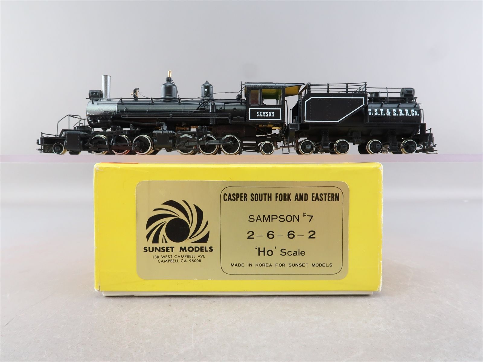 HO Brass Model - SS Sunset HO72 Casper South Fork & Eastern 2-6-6-2 ...