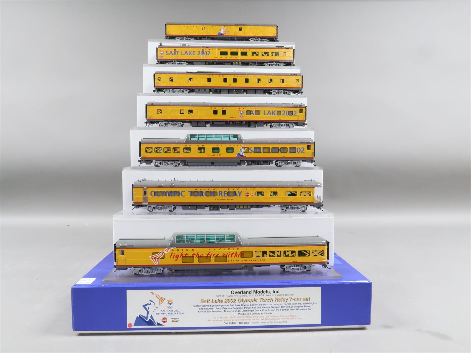 HO Brass Model - OMI 3466.1 UP Union Pacific 2002 Olympic 7 Car Torch ...