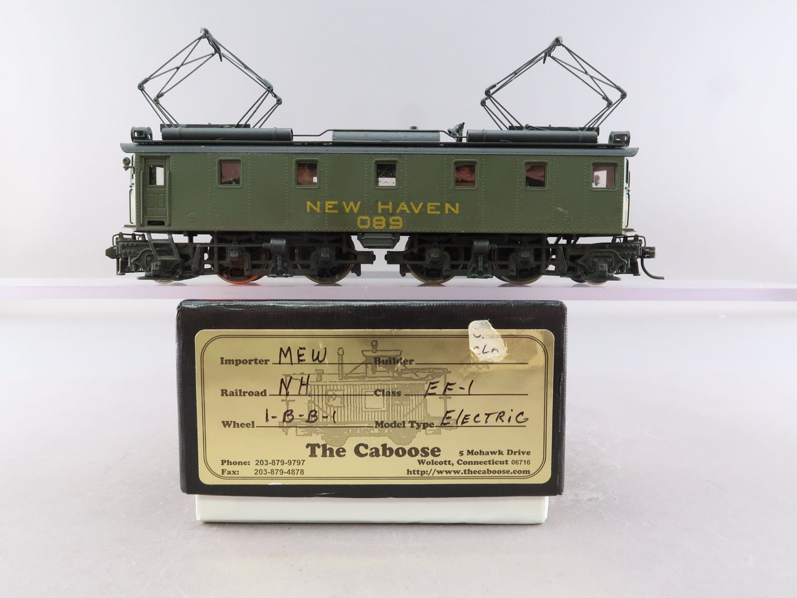 HO Brass Model - MEW NYNH&H NH New Haven EF-1 1-B-B-1 Electric #089 - Custom - 1966 Run - Made ...