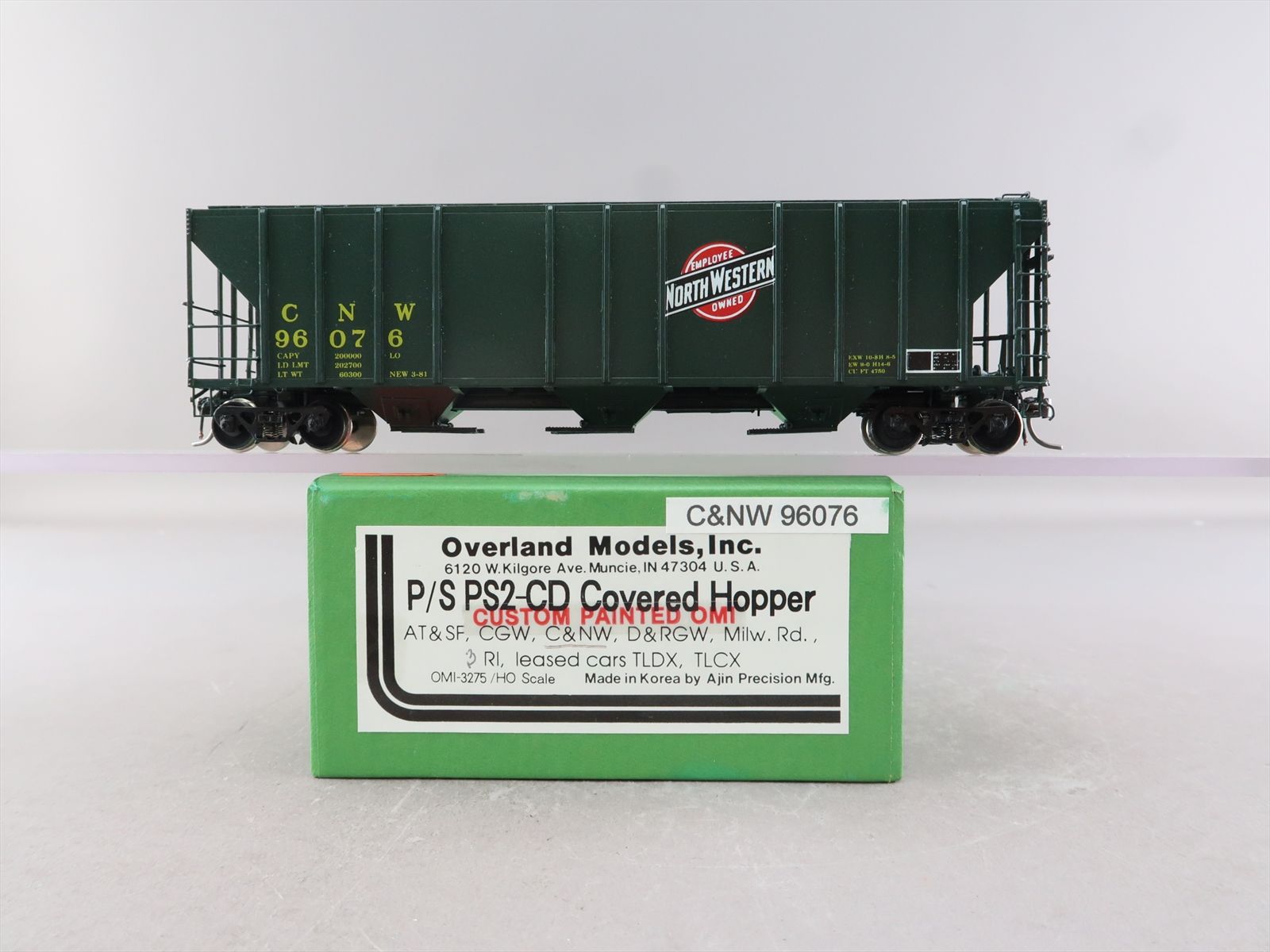HO Brass Model - OMI 3275.3 C&NW Chicago & Northwestern PS2-CD Covered ...