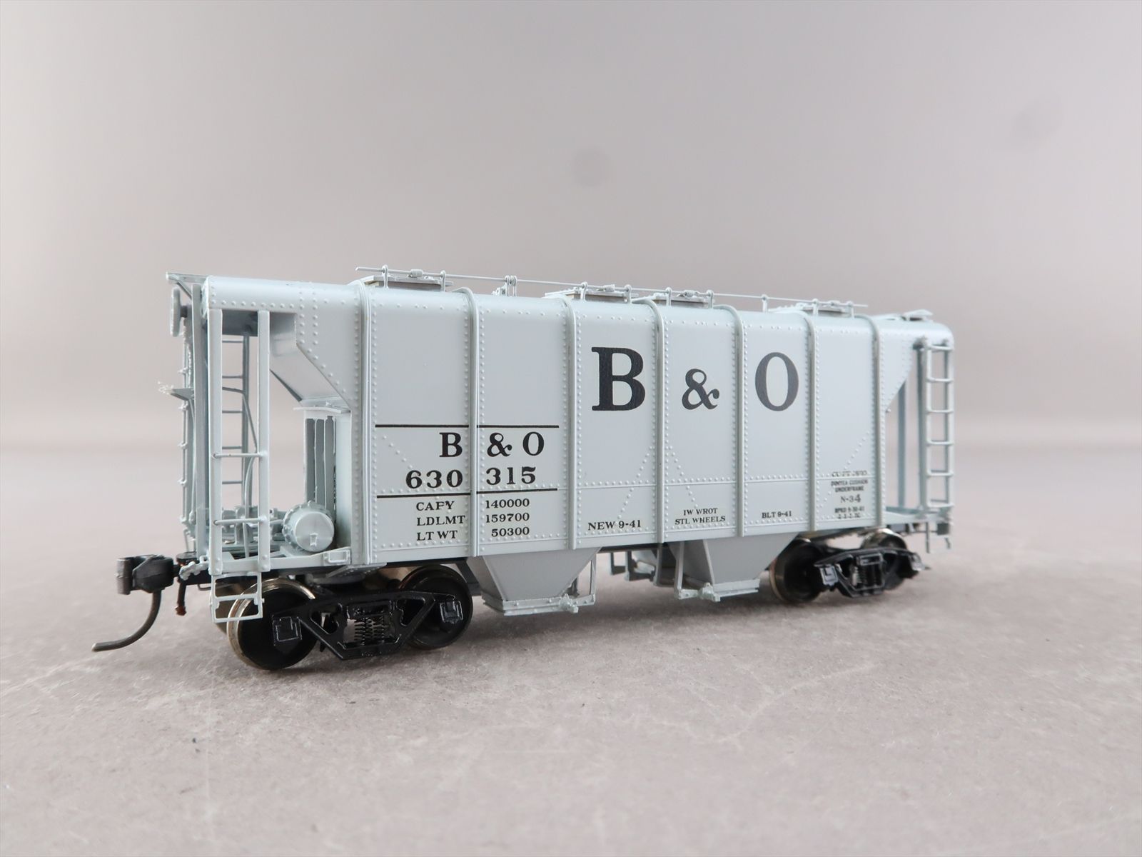 HO Brass Model - OMI 1390.3 B&O Baltimore & Ohio N-34 Covered Hopper ...