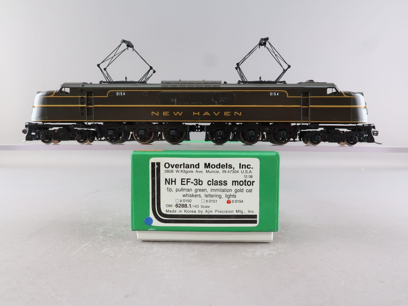 HO Brass Model - OMI 6288.1 NH New Haven EF-3B #0154 - F/P - 1999 Run ...