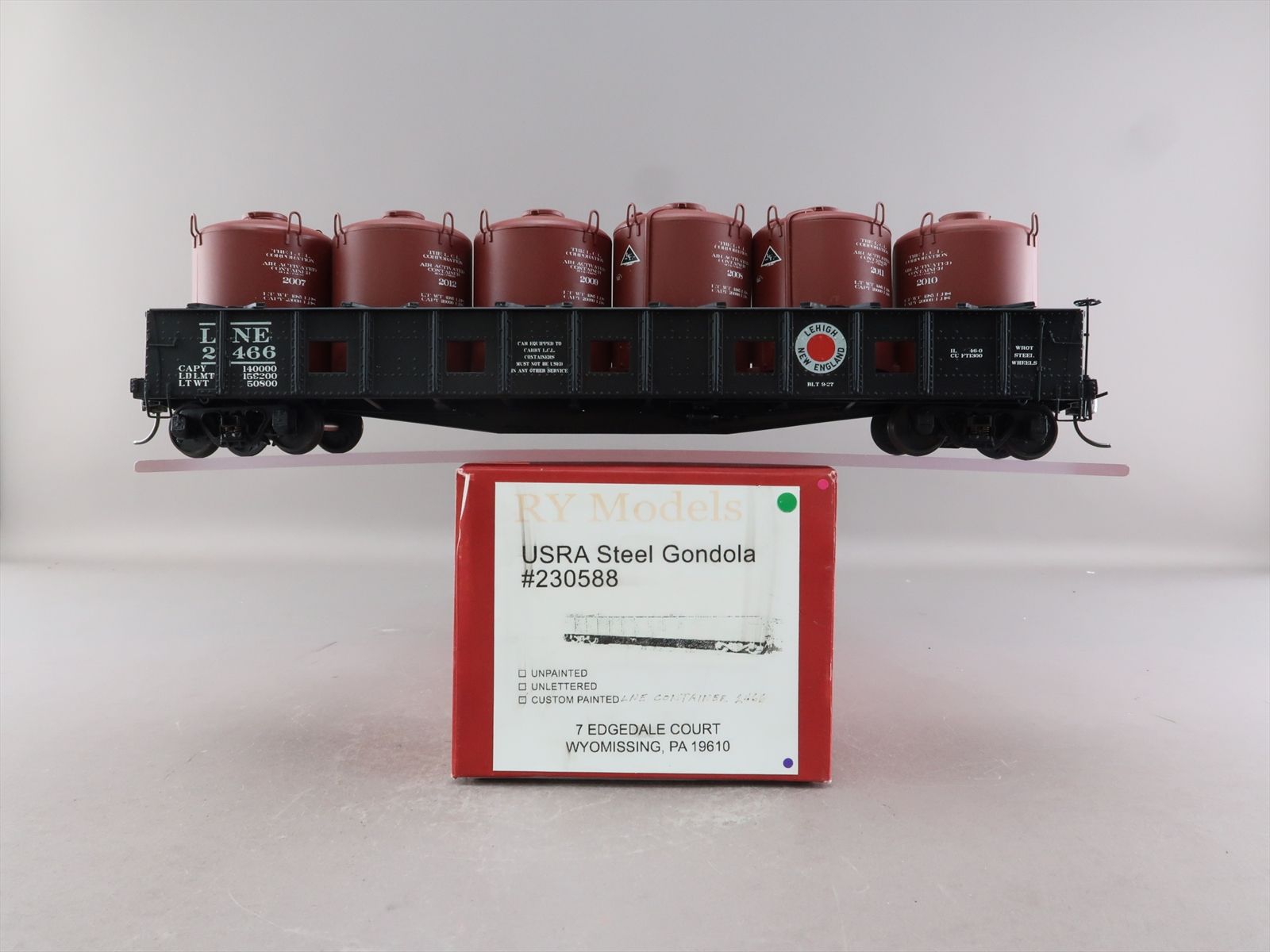 O Brass Model - RYM Rich Yoder 230588 L&NE Lehigh & New England USRA ...