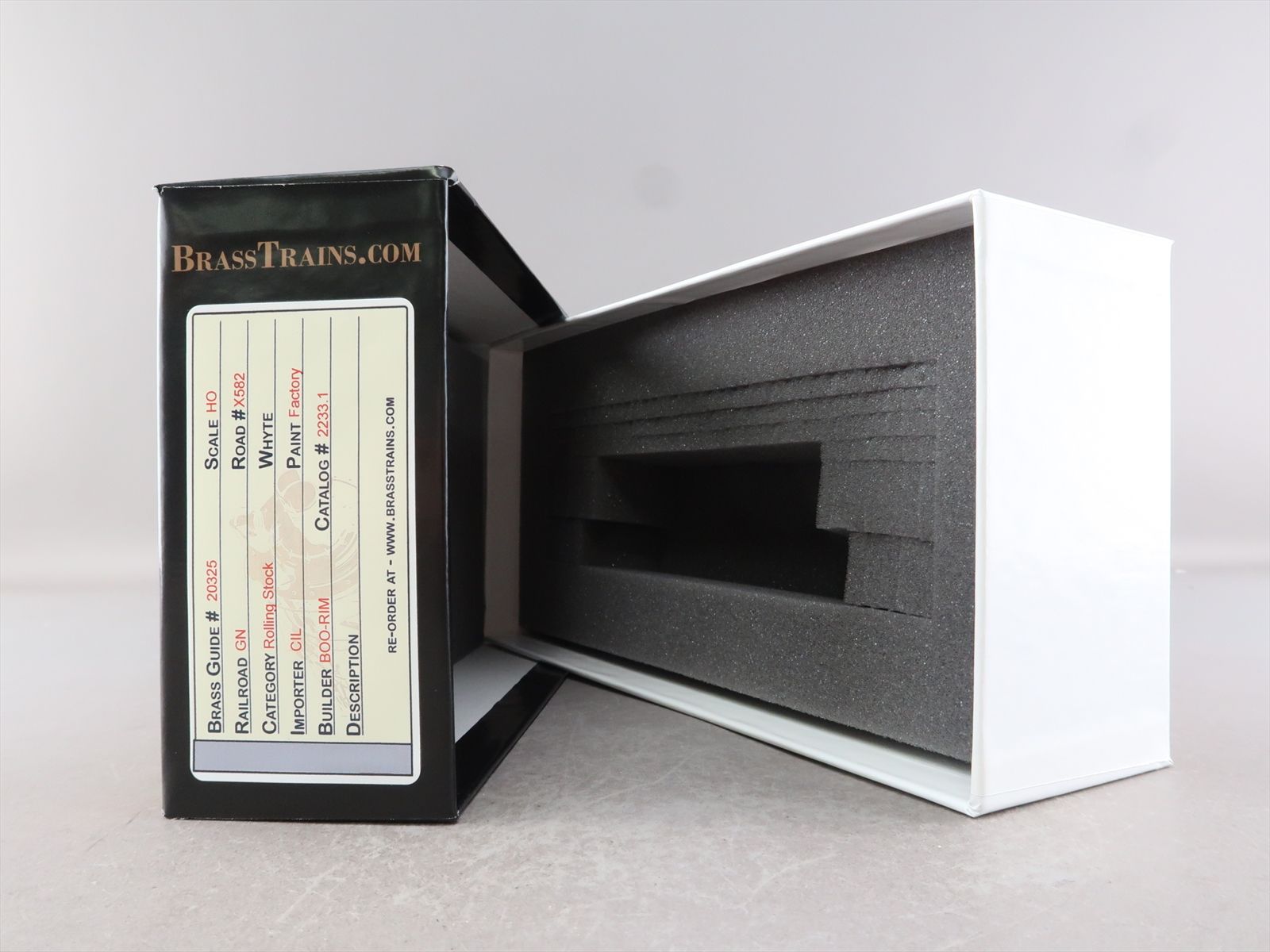 HO Brass Model - CIL 2233.1 GN Great Northern 25' Wood Caboose Later ...