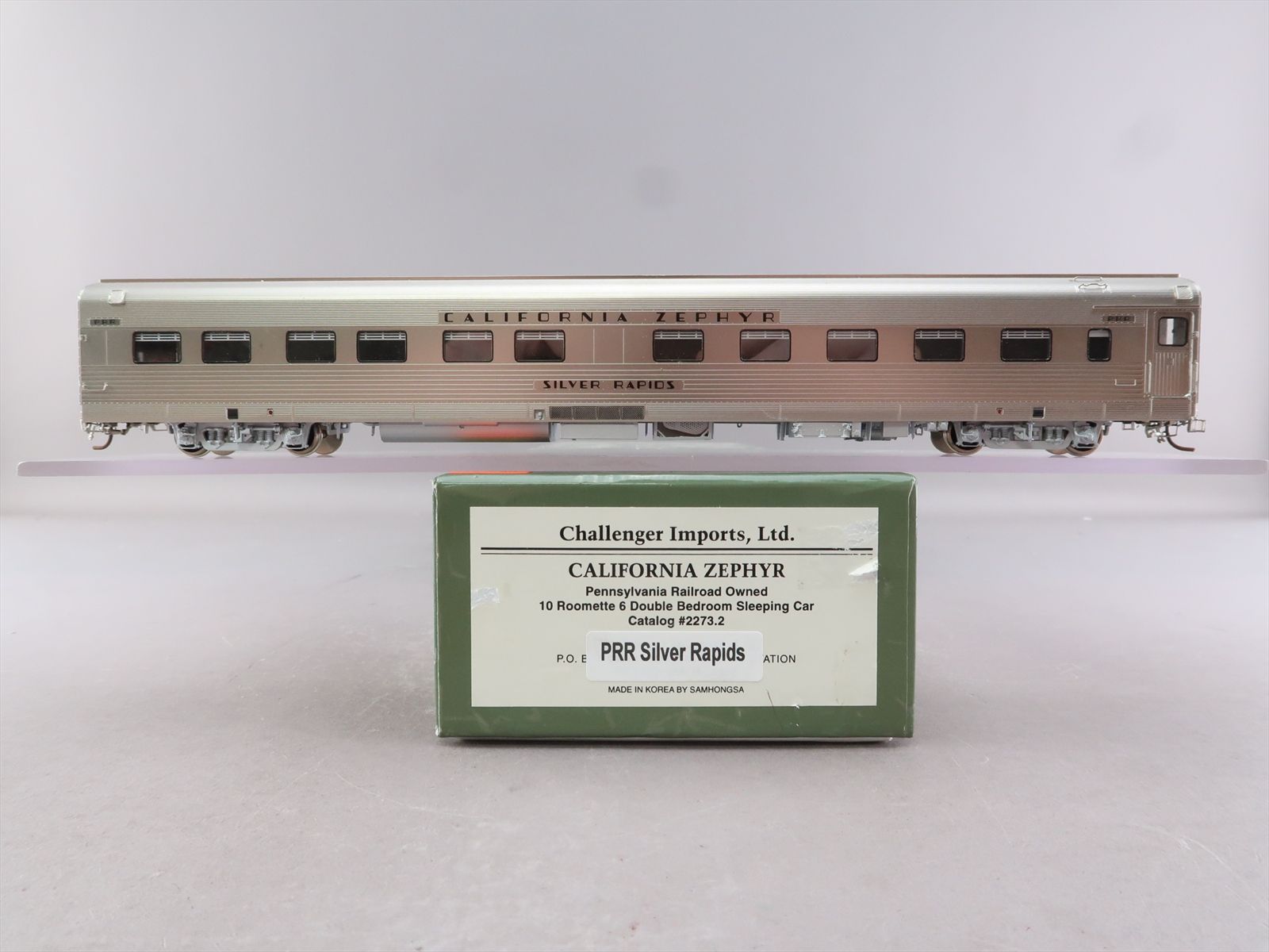 HO Brass Model - CIL 2273.2 PRR Pennsylvania CA California Zephyr 10-6 ...