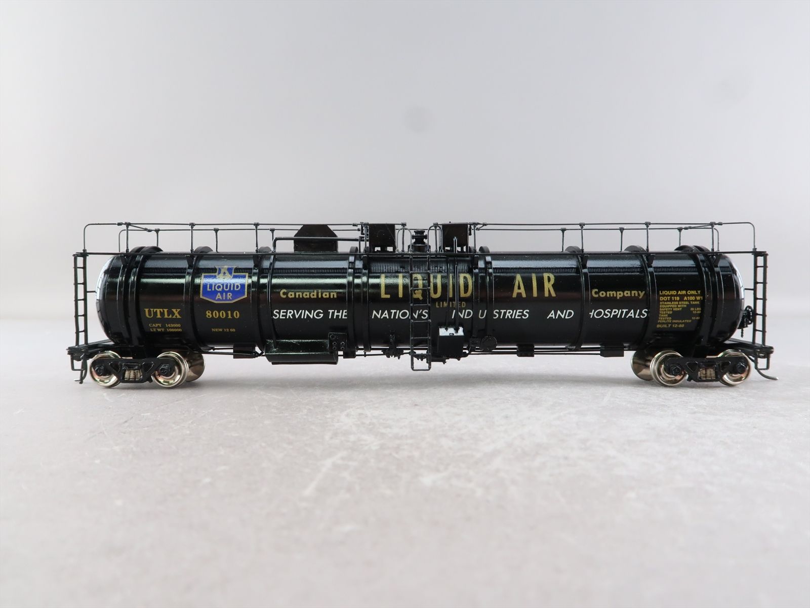 HO Brass Model - OMI 3029 UTLX Canadian Company Limited 61' Liquid Air ...