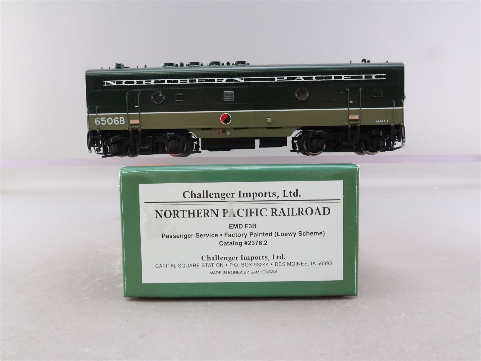 HO Brass Model - CIL 2378.2 NP Northern Pacific EMD F3 F3B Loewy ...