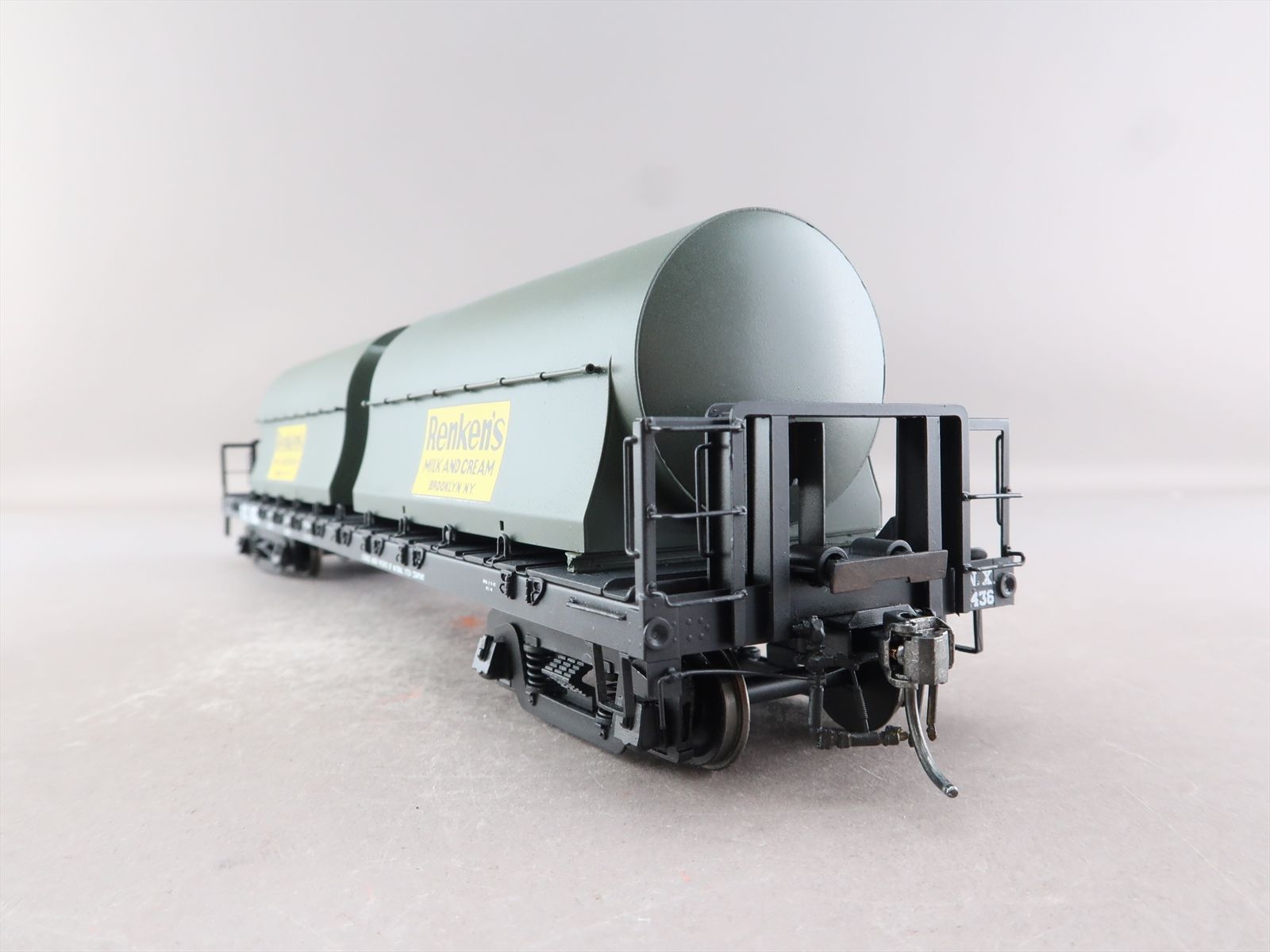 O Brass Model - TCW Car Works NX National Car Co. Borden's 53' Flat Car ...