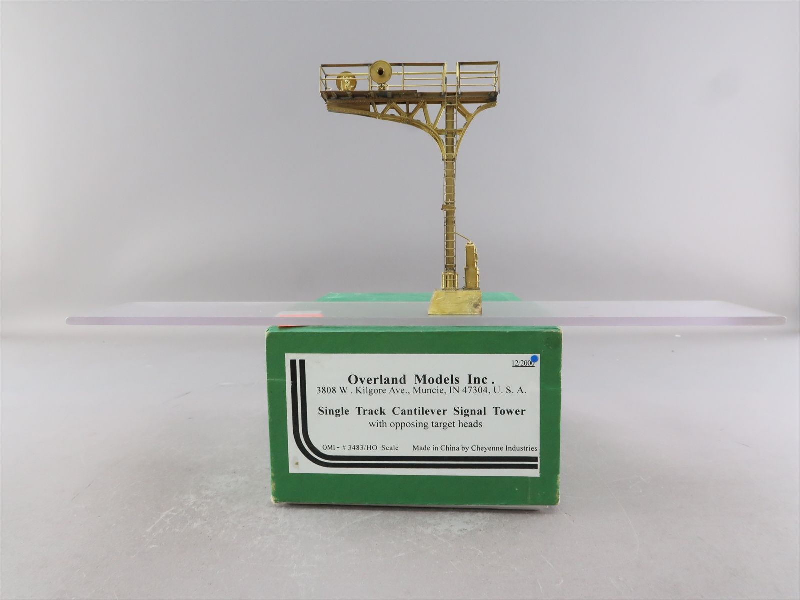 HO Brass Model - OMI 3483 Double Track Cantilever Signal Tower w/ Two ...