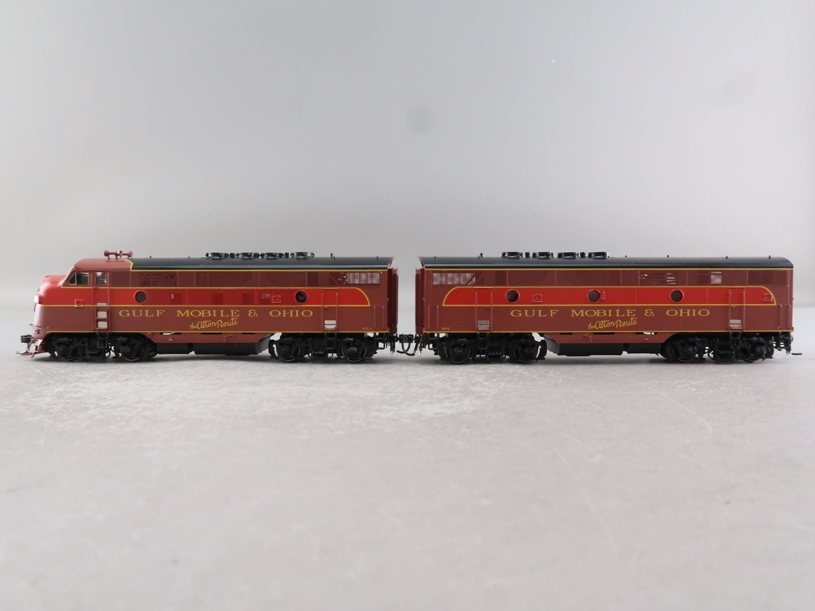 HO Brass Model - DP 2038 GM&O Gulf Mobile & Ohio F3 F3A F3B Alton Route A-B Set ATM Showroom via ...