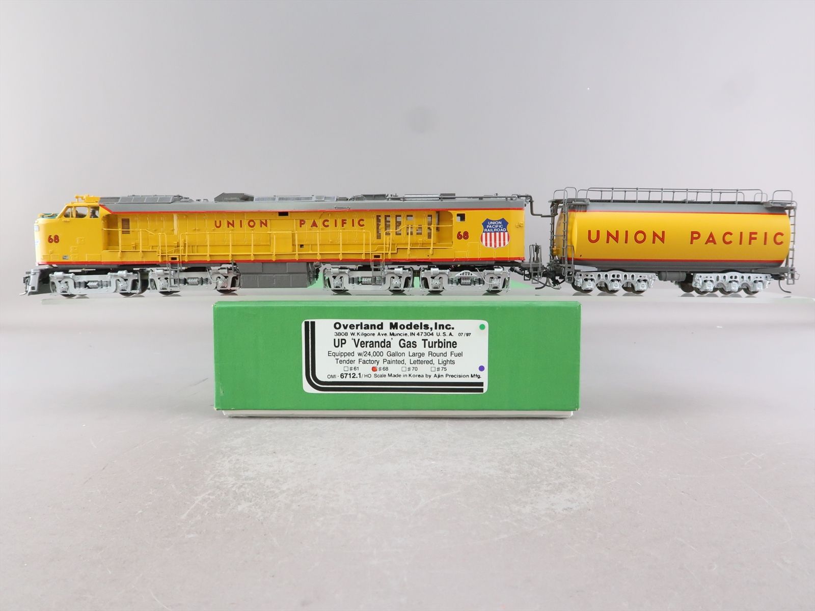 HO Brass Model - OMI 6712.1 UP Union Pacific Veranda Gas Turbine 24000 ...