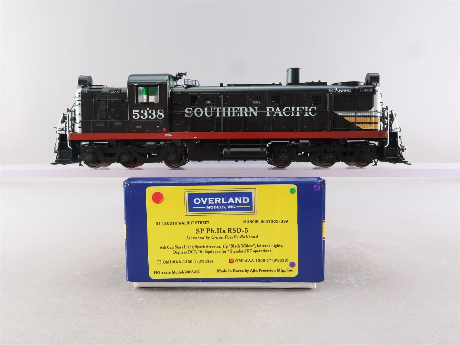 HO Brass Model - OMI AA-1300-1* SP Southern Pacific Phase IIa RSD-5 ...