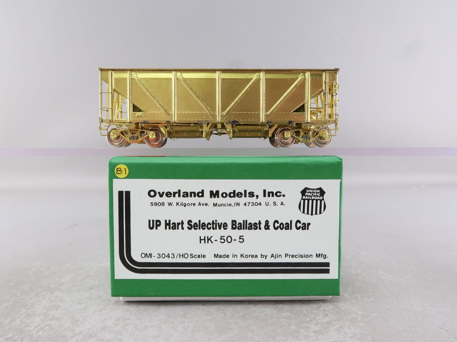 HO Brass Model - OMI 3043 UP Union Pacific Hart Selective Ballast ...