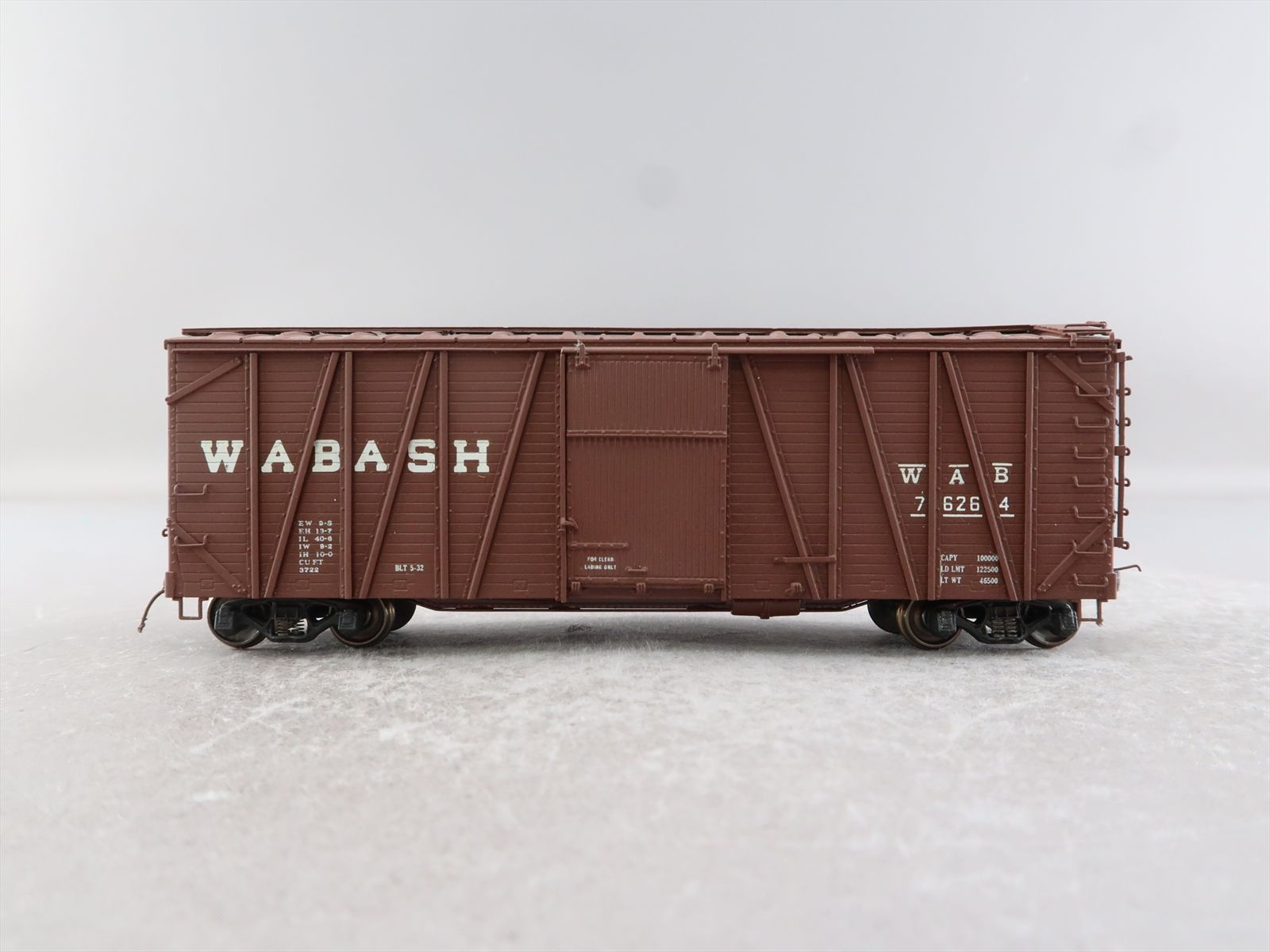 HO Brass Model - OMI 3267 WAB Wabash Auto Boxcar #76264 - Custom - 1992 ...