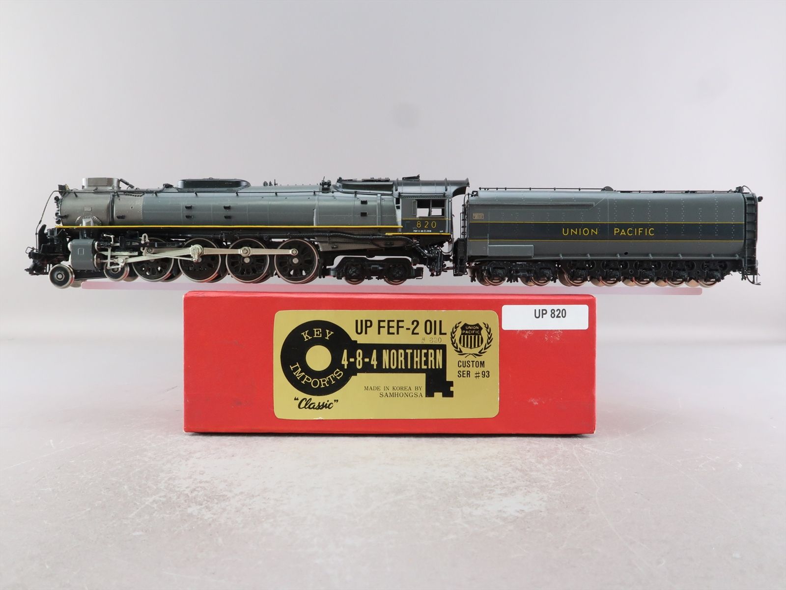 HO Brass Model - Key CS#93 UP Union Pacific 4-8-4 FEF-3 #820 - Oil ...