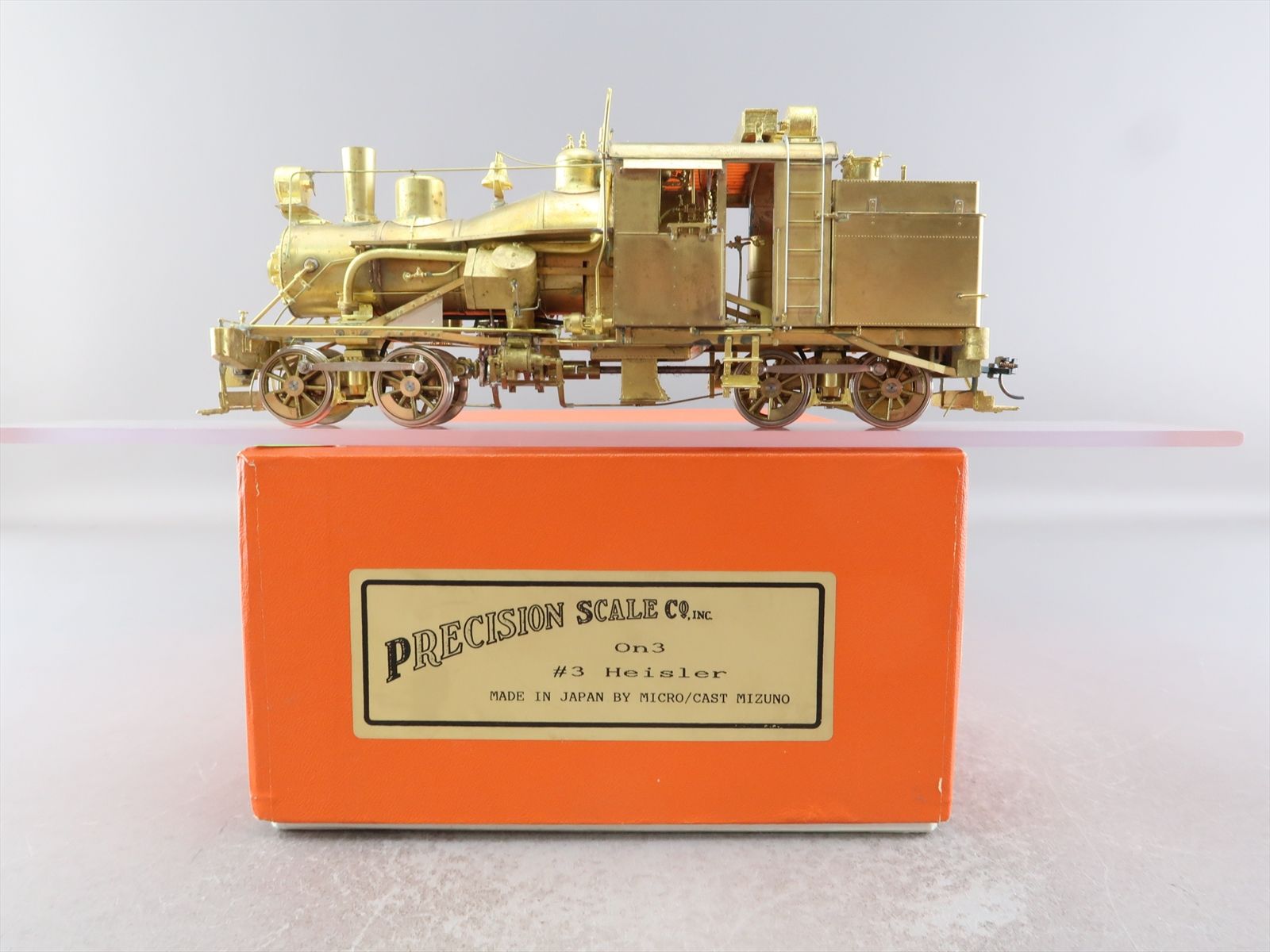 On3 Brass Model - PSC 15217 Heisler #3 - Unpainted + DCC - Micro Cast ...