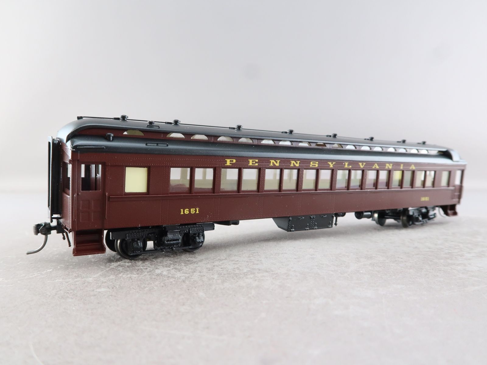 HO Brass Model - Railworks R-143 PRR Pennsylvania P-58 Steel Coach #1651 - Custom - 1990 Run ...