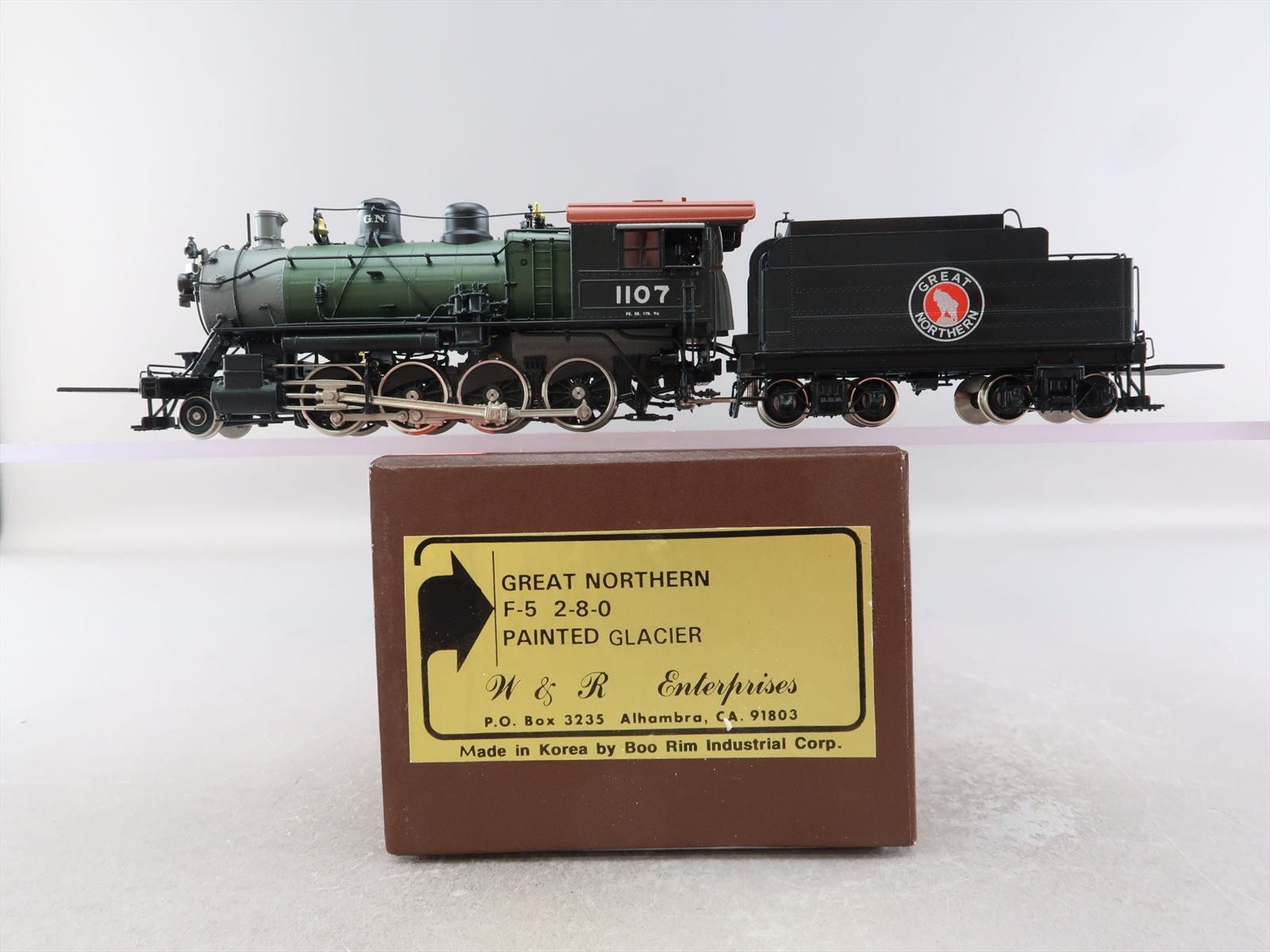 HO Brass Model - W&R GN Great Northern 2-8-0 F-5 #1107 Glacier Park - F ...